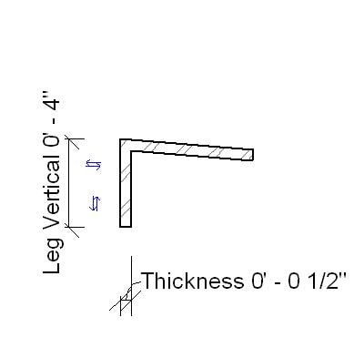 Building Revit Family bent plate Detail
