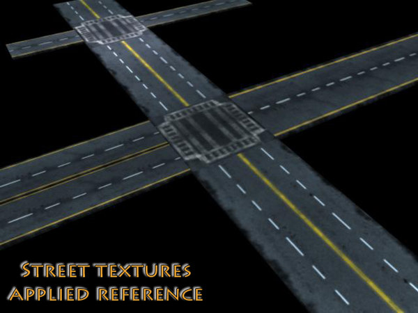 Road Intersection Texture