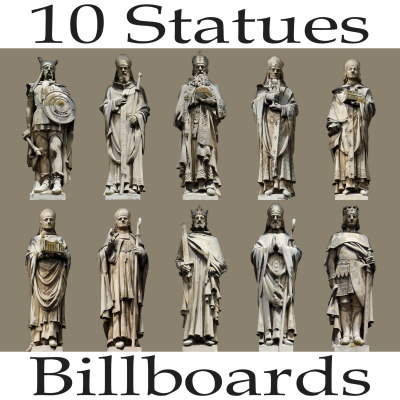 Texture JPEG statue billboard french
