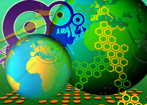 Stock JPEG world background green