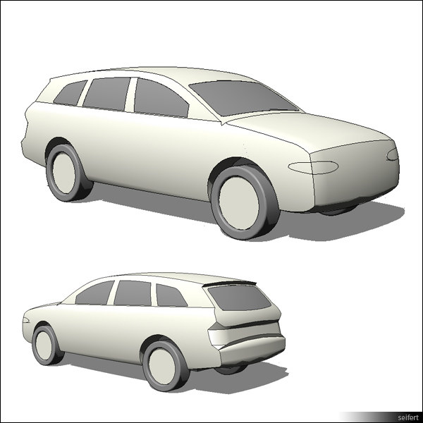 Building Revit Family vehicle car sedan