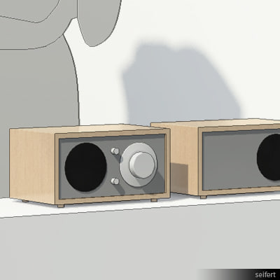 Building Revit Family Radio Audio Furniture
