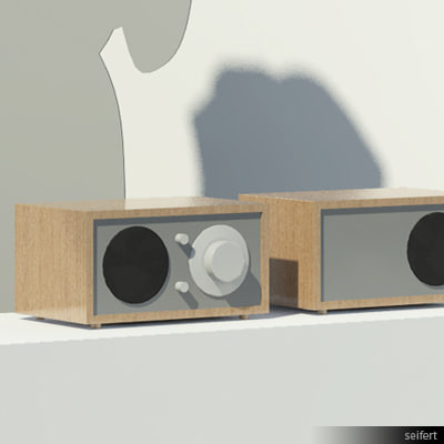 Building Revit Family Radio Audio Furniture