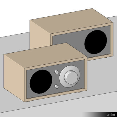 Building Revit Family Radio Audio Furniture