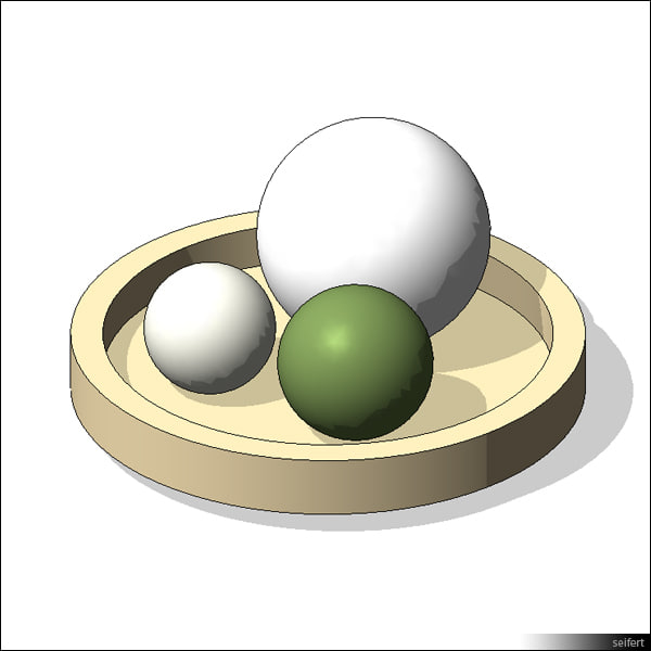 Building Revit Family deco bowl decoration