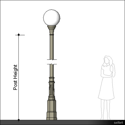 Building Revit Family Historic Street Lamp
