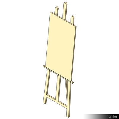 Building Revit Family Easel Art Paint