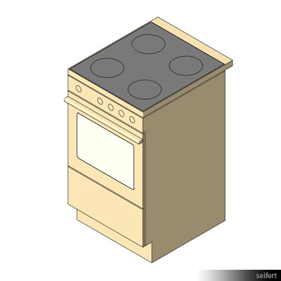 Building Revit Family Kitchen Stove Oven