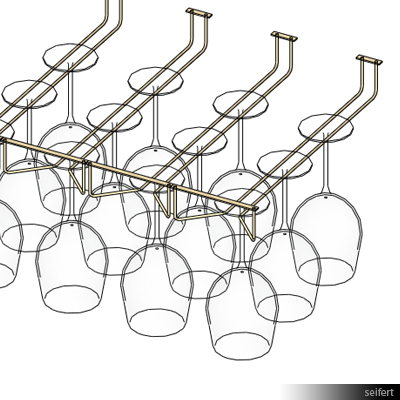 Building Revit Family Glass Rack Hanger