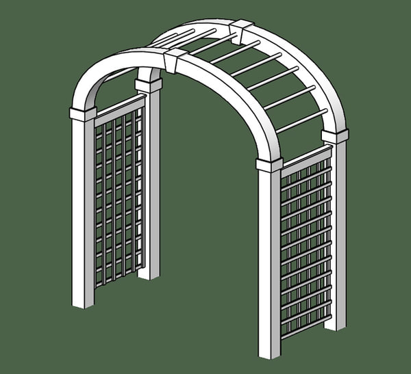 Building Revit Family arbor fence gate