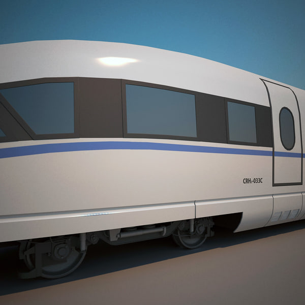 3ds chinese crh-3 high-speed train