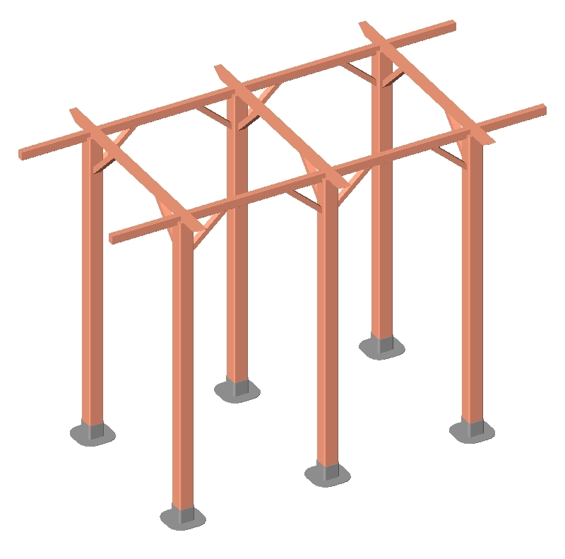 Building Revit Family pergola garden Furniture