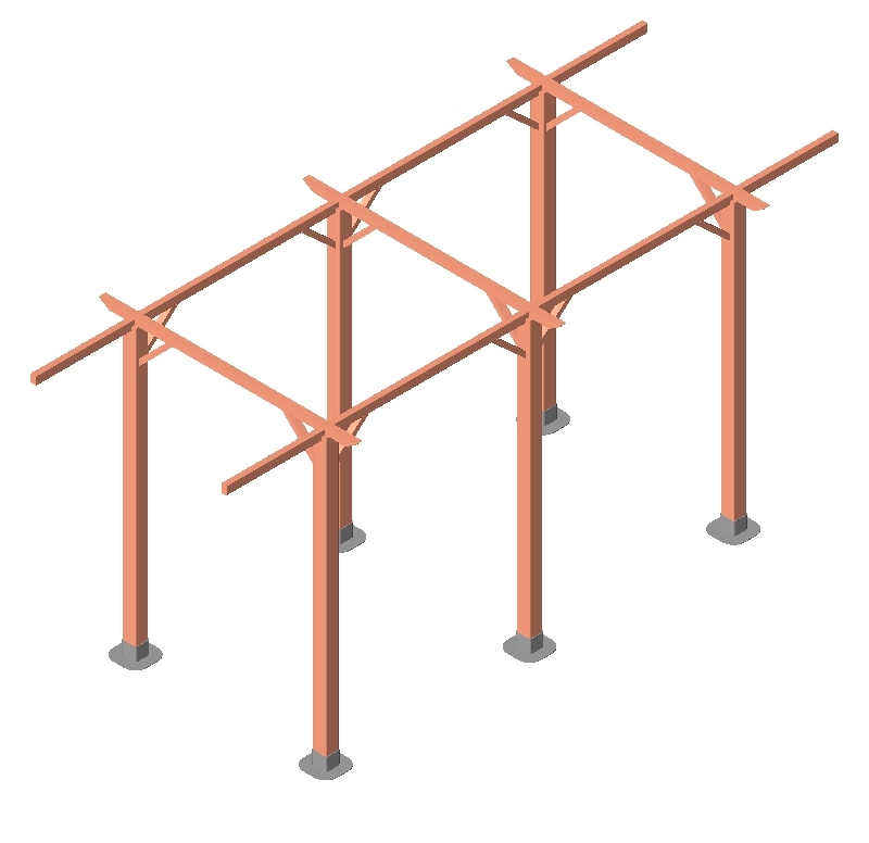 Building Revit Family pergola garden Furniture