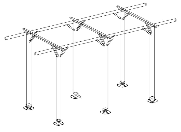 Building Revit Family pergola garden Furniture