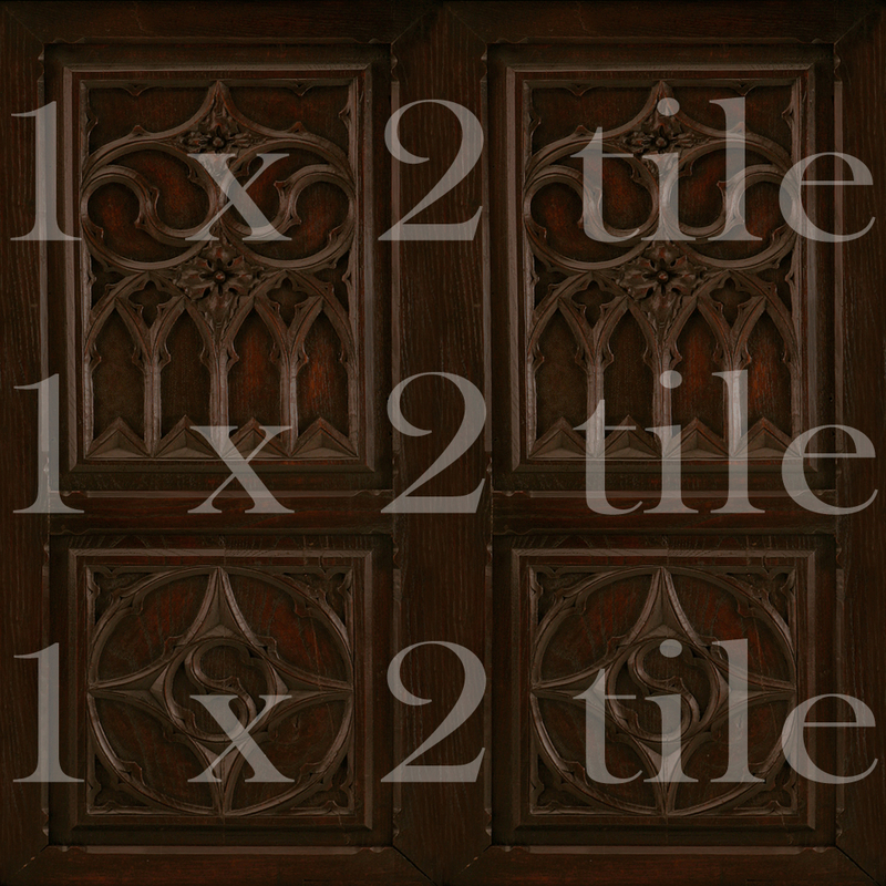 Texture PNG gothic panel tiles