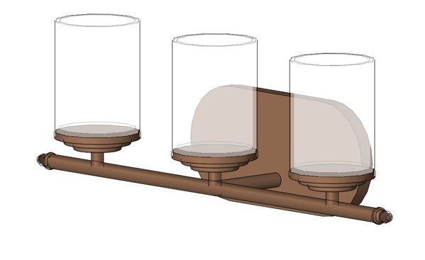 Building Revit Family Light vanity bathroom