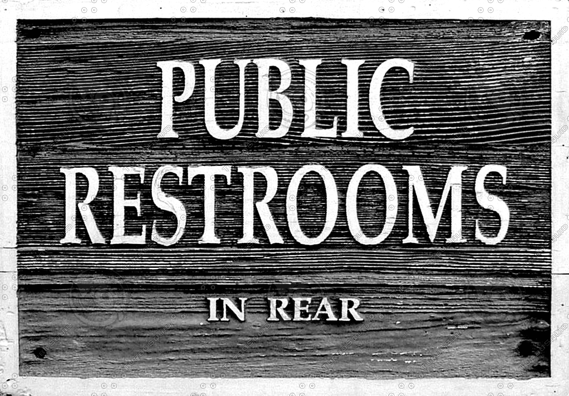 Texture JPEG Restroom sign