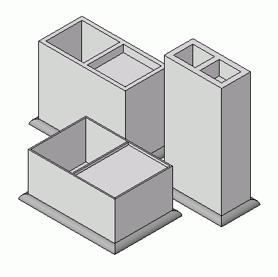 Building Revit Family trash can garbage