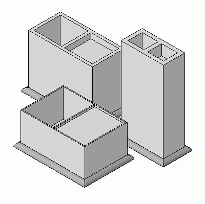 Building Revit Family trash can garbage