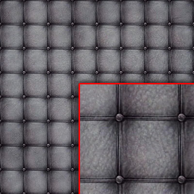 Texture leather button upholstery