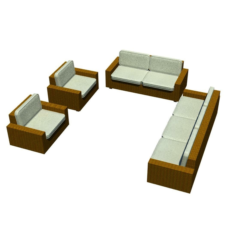 Building Revit Family 1 couch sofa
