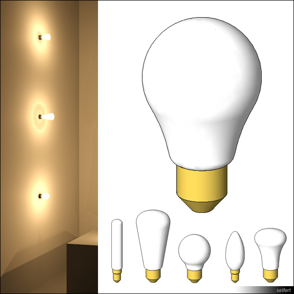 Building Revit Family light bulb lighting