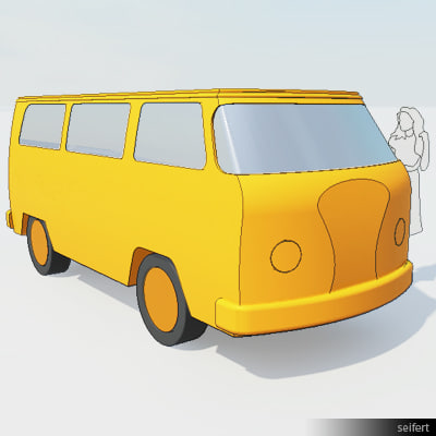 Building Revit Family Vehicle Bus Minibus