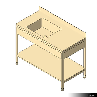 Building Revit Family Sink Commercial Kitchen