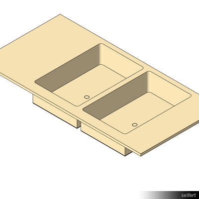 Building Revit Family Sink Kitchen Furniture