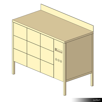 Building Revit Family Refrigerator Under Counter