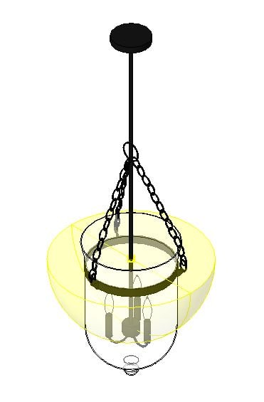 Building Revit Family pendant bell jar