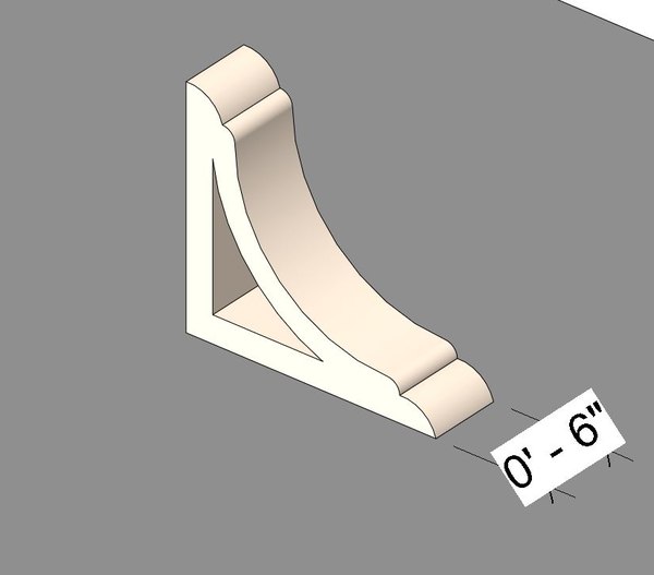 Building Revit Family bracket colonial corbel
