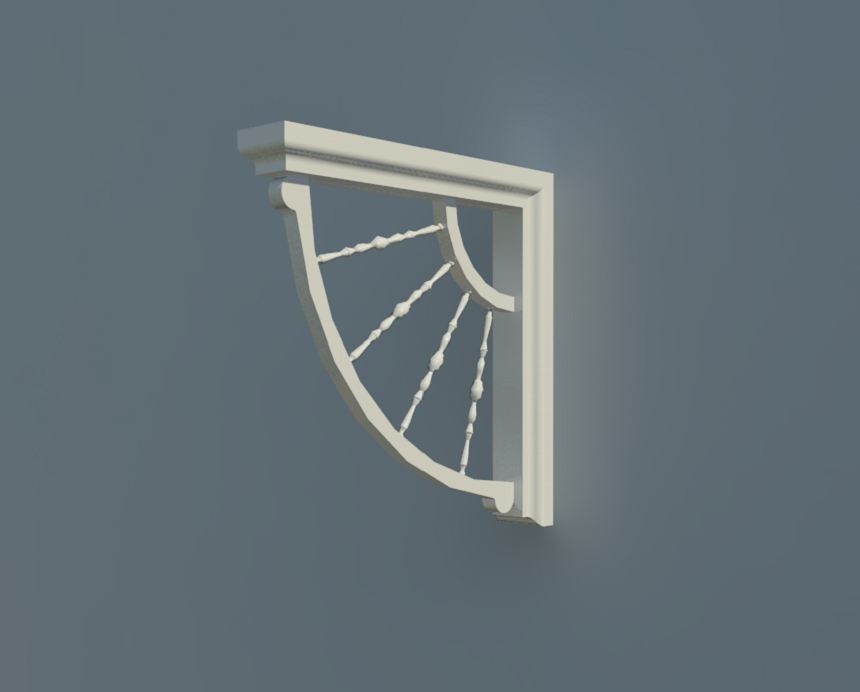 Building Revit Family bracket victorian detail