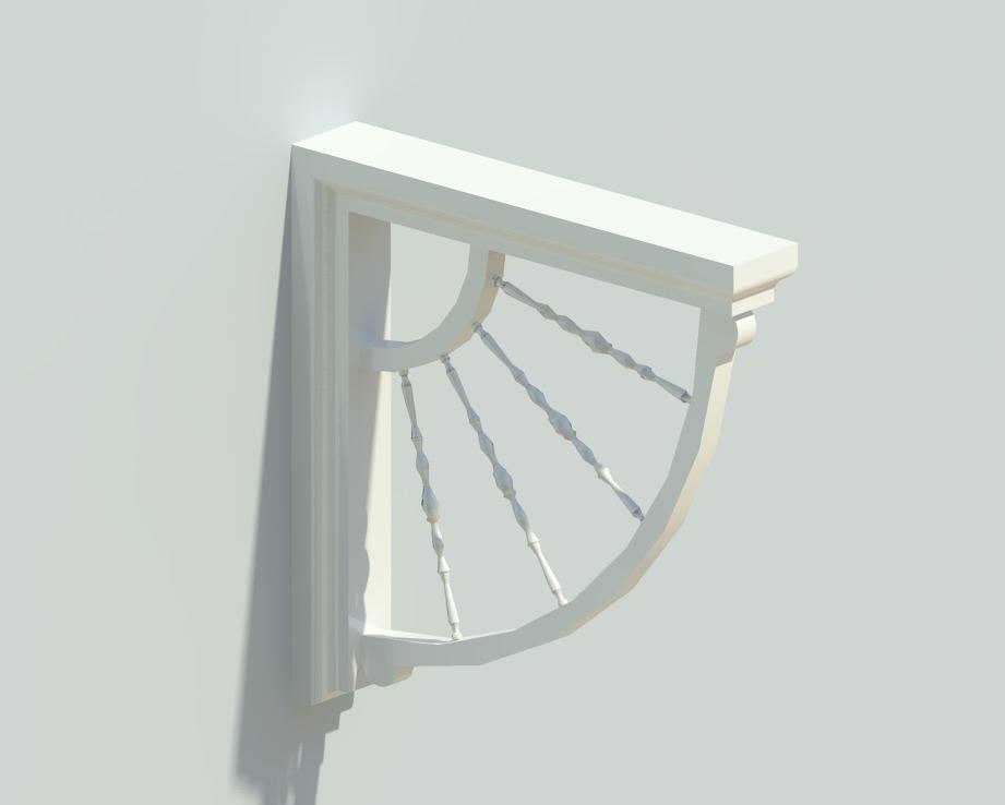 Building Revit Family bracket victorian detail
