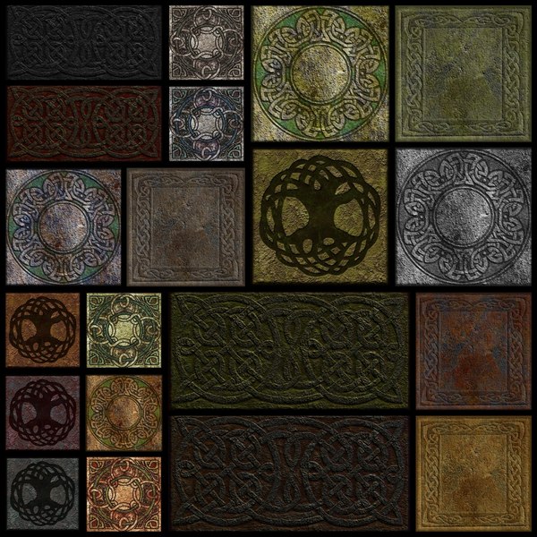 Texture JPEG celtic tile stone