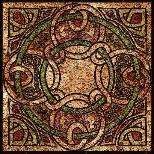 Texture JPEG celtic tile stone