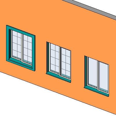 Building Revit Family sliding Window