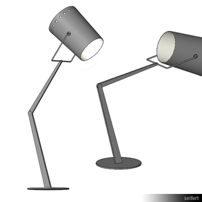 Building Revit Family Lamp Floor Lighting