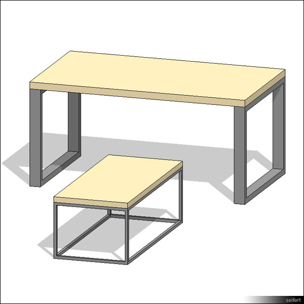 Building Revit Family Table Furniture Couch