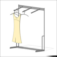 Building Revit Family clothes rack cloth