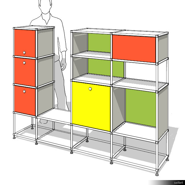 Building Revit Family Furniture Modular Steel