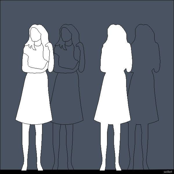 Building Revit Family 2D female entourage