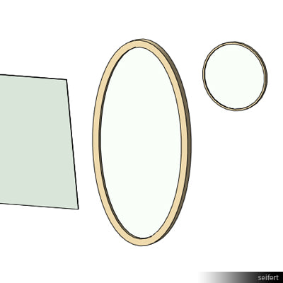 Building Revit Family Mirror Oval Basic