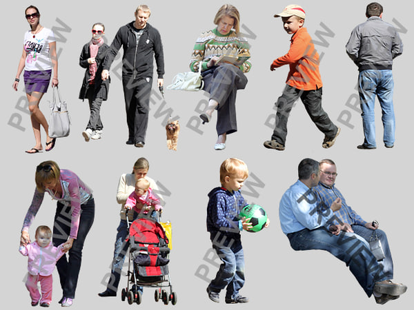 Texture Photoshop people collection casual