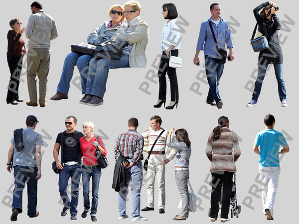 Texture Photoshop people collection casual