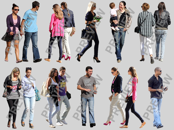 Texture Photoshop people collection casual