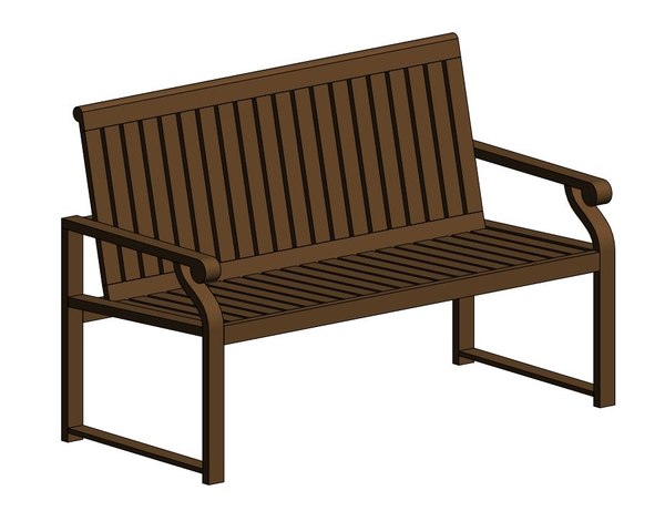 Building Revit Family bench chair furniture