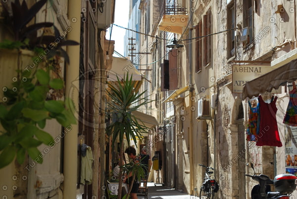 Stock JPEG crete street chania