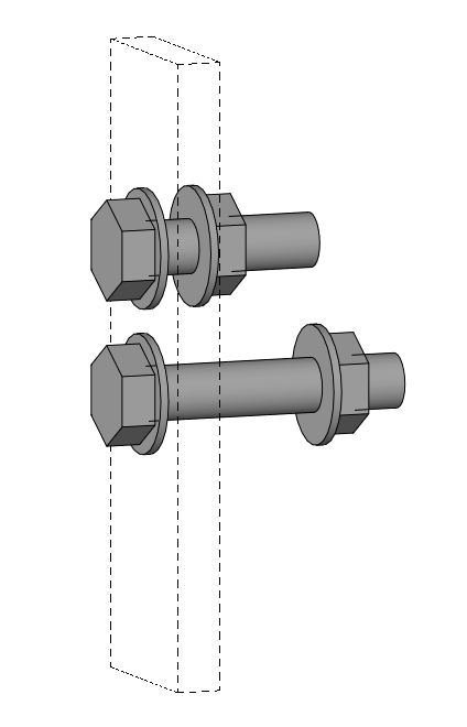Building Revit Family 3d bolt nut