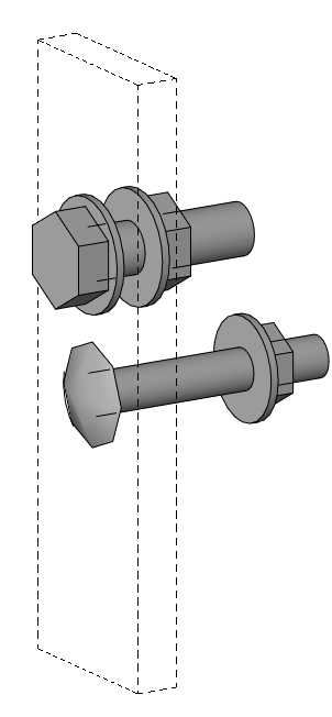 Building Revit Family 3d bolt nut